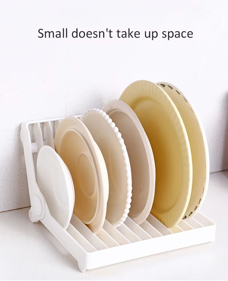 Foldable Dish Rack Kitchen Plate Utensil Cutlery Drying Rack Plastic ...