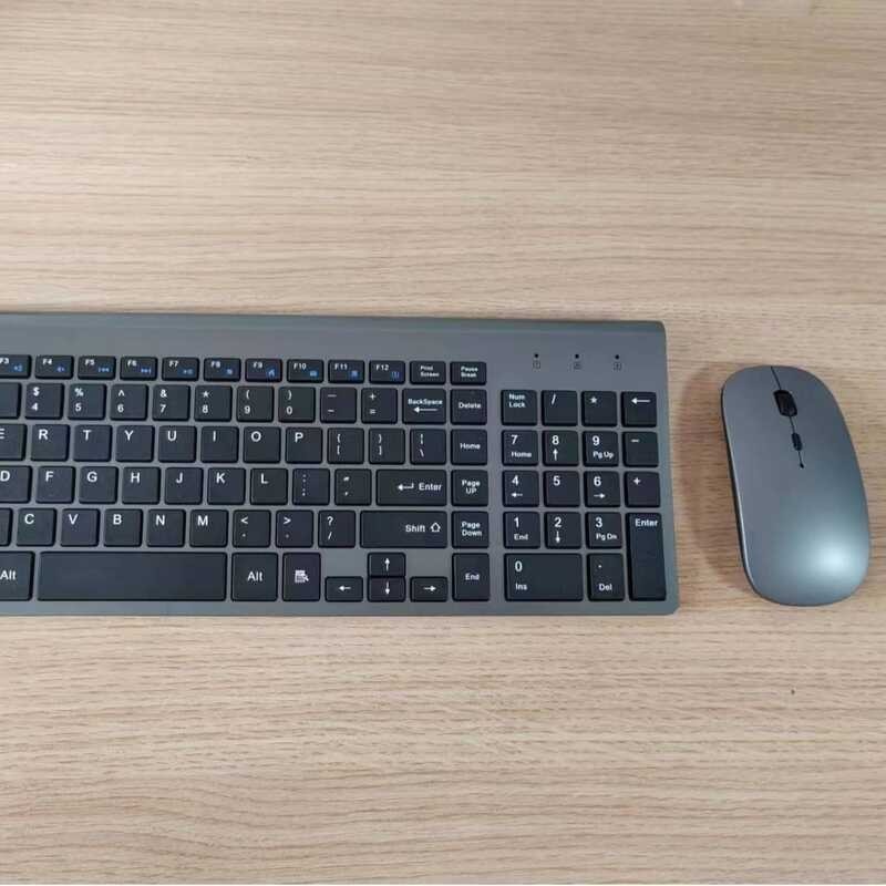 44 102 Key Silent Slim Scissor Foot Wireless 2.4G Keyboard And Mouse ...