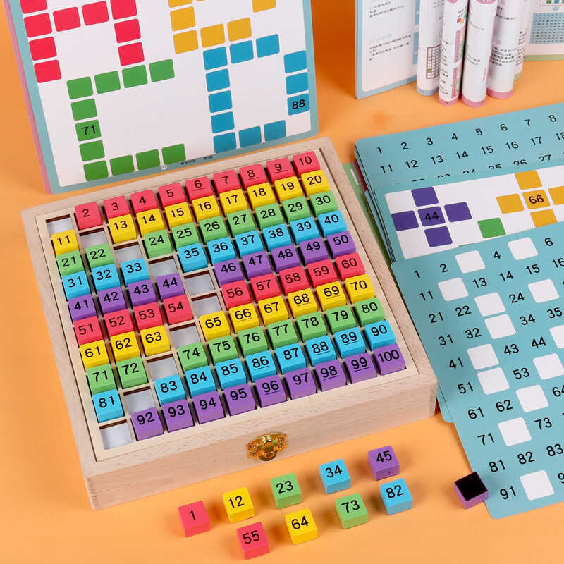 D18 Magnetic Hundred Number Board Montessori Mathematical Thinking ...