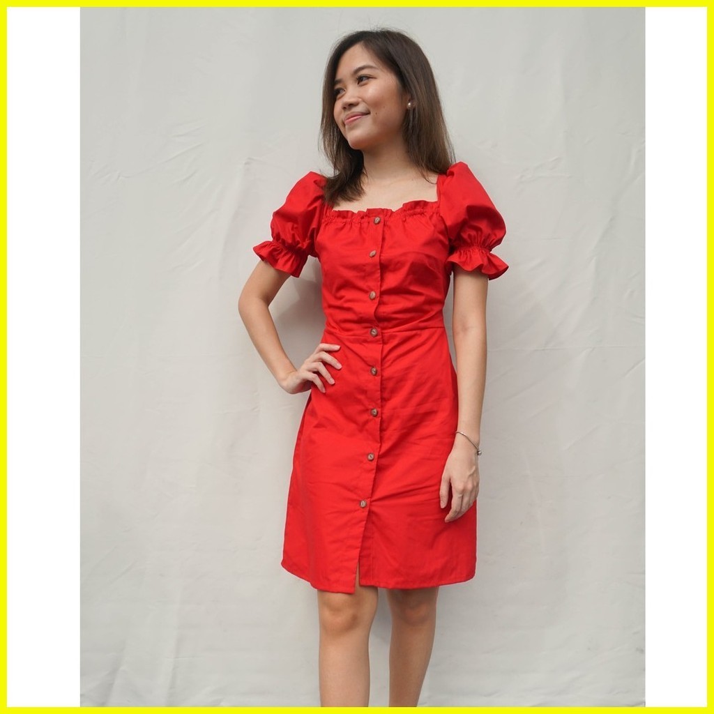 ☑ Hey Riley Camilla Dress (Red) | Shopee Philippines
