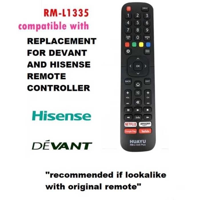 DEVANT HISENSE UNIVERSAL REMOTE Smart TV LCD LED | Shopee Philippines