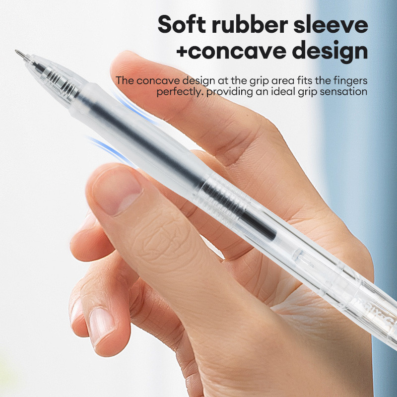 Deli Ballpen 0.35mm Press Gel Pen Quick-drying Pen Full Needle Tube 1pc ...
