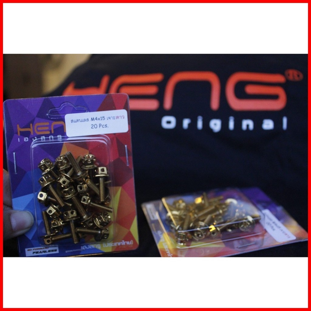 § Heng Original Bolt 4x15 size Flower Type || Fine Thread (sold per ...
