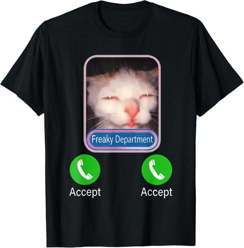 Funny Cat Meme Freaky Department T-Shirt | Shopee Philippines