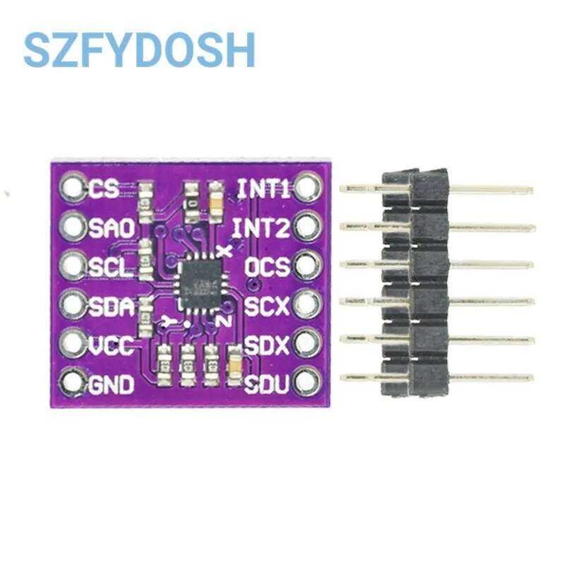 Mcu-633 Lsm6dso 6Dof Lsm6dsm Gyroscope Attitude Sensor Module 3D Accelerometer 3.3V SPI II ...