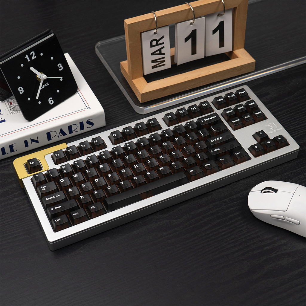 Multi-color Foggy Transparent Keycaps PBT/ PC RGB Shine Through custom ...