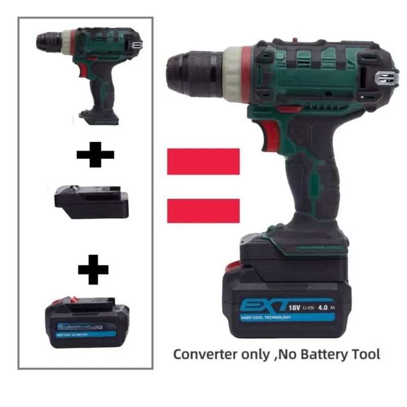 Battery Adapter Converter For Erbauer 18v Lithium Convert To Parkside ...