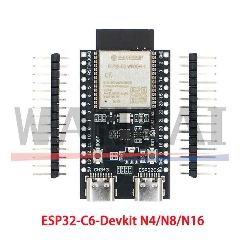 Esp32 C6 Esp32 Wifibluetooth Internet Of Things Dual Type C Development Core Board Esp32