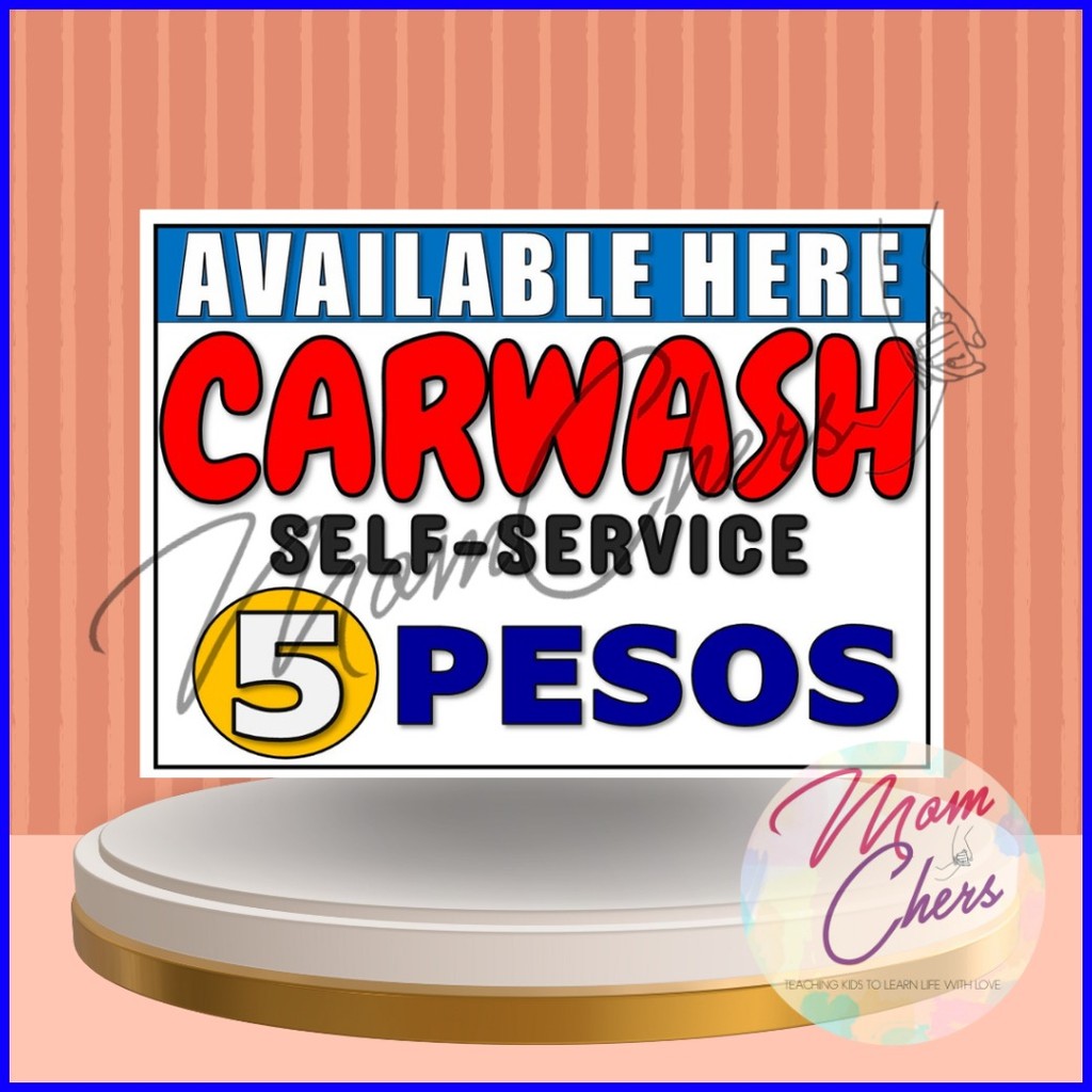 ♥ ☪ Laminated Signages for Vendo Vending Machine PISO WIFI CARWASH ...