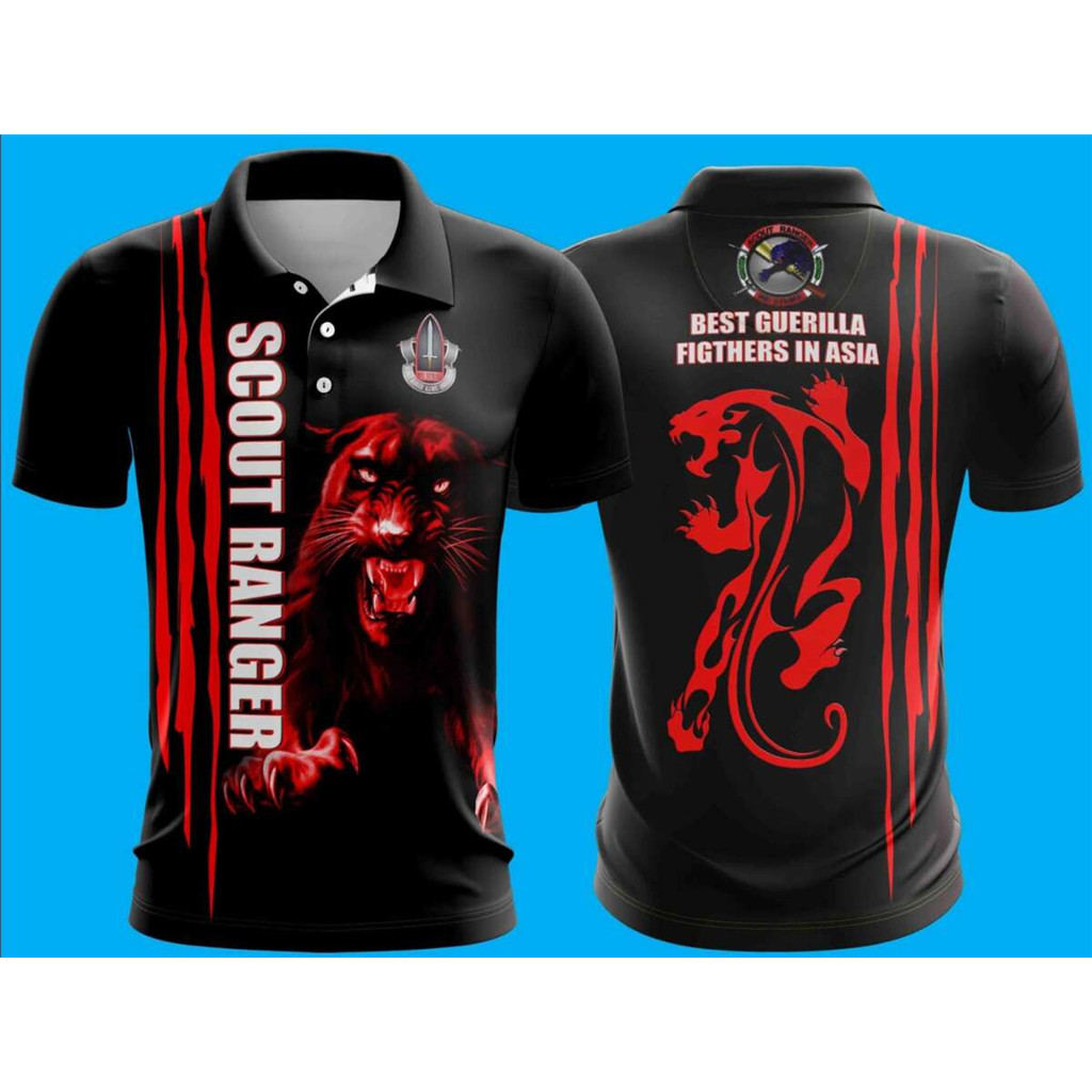 SCOUT RANGER PHILIPPINES TACTICAL 3D full sublimation Polo T-shirts ...