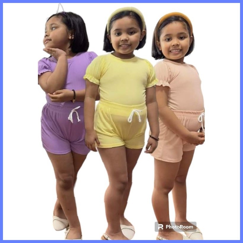 Clio Puff Sleeve Terno for kids(3-6 years old) | Shopee Philippines