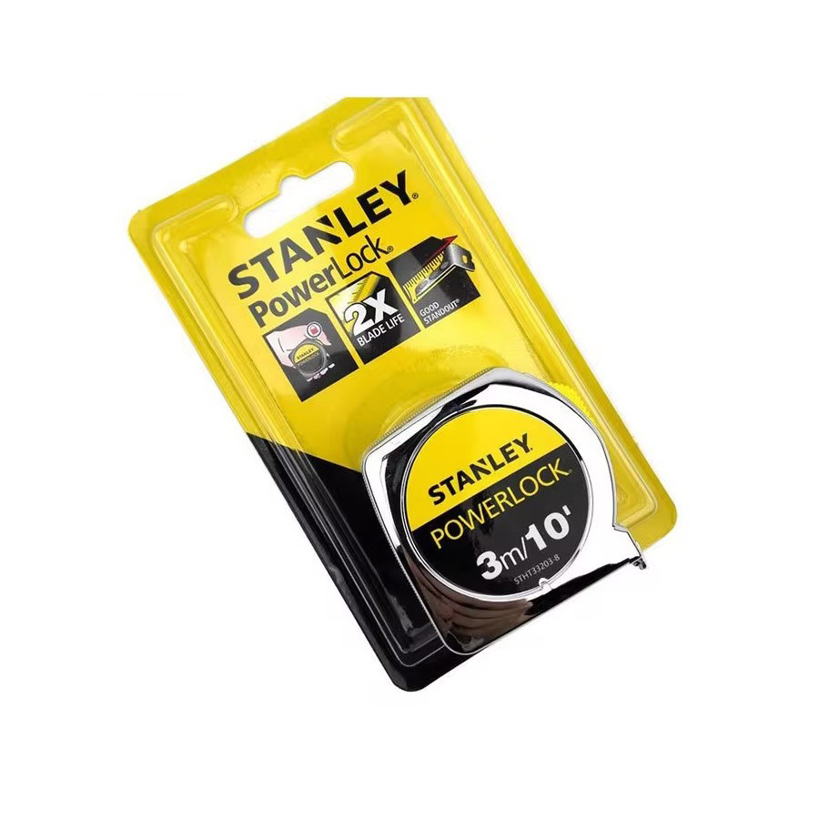 STANLEY 1PCS 3/5M 10"/16'' PowerLock Tape Measure Self-Locking Metric ...