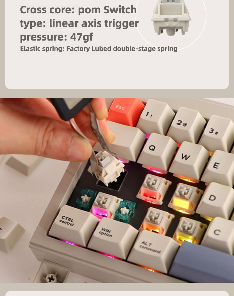 CIDOO V65 PRO V3 Custom Gasket CNC Aluminum Mechanical Keyboard ...