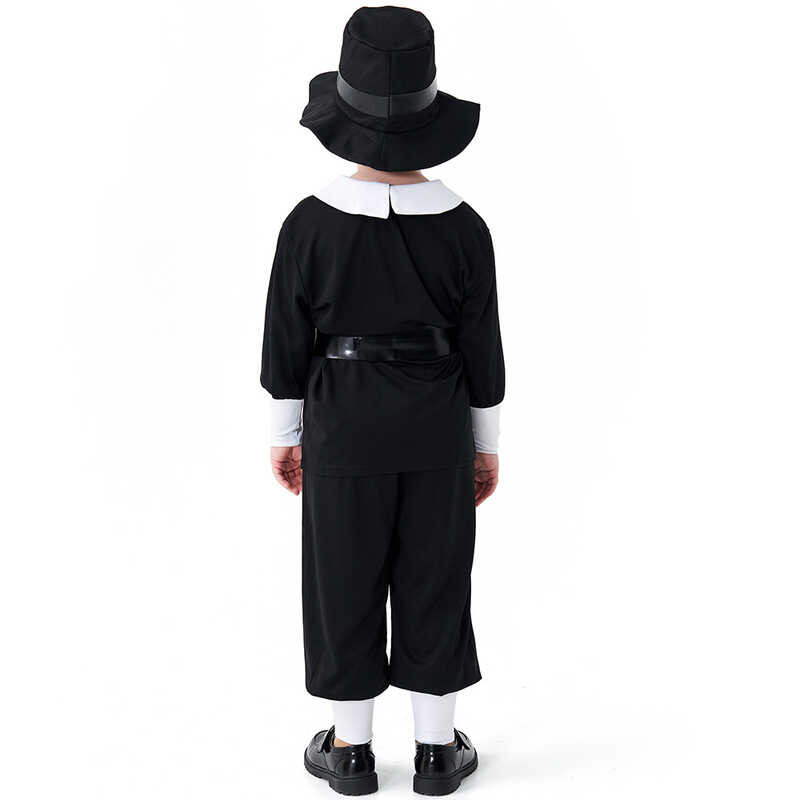 n's Colonial Farm Boys Costume Black and White Hunter Stage Play Role ...