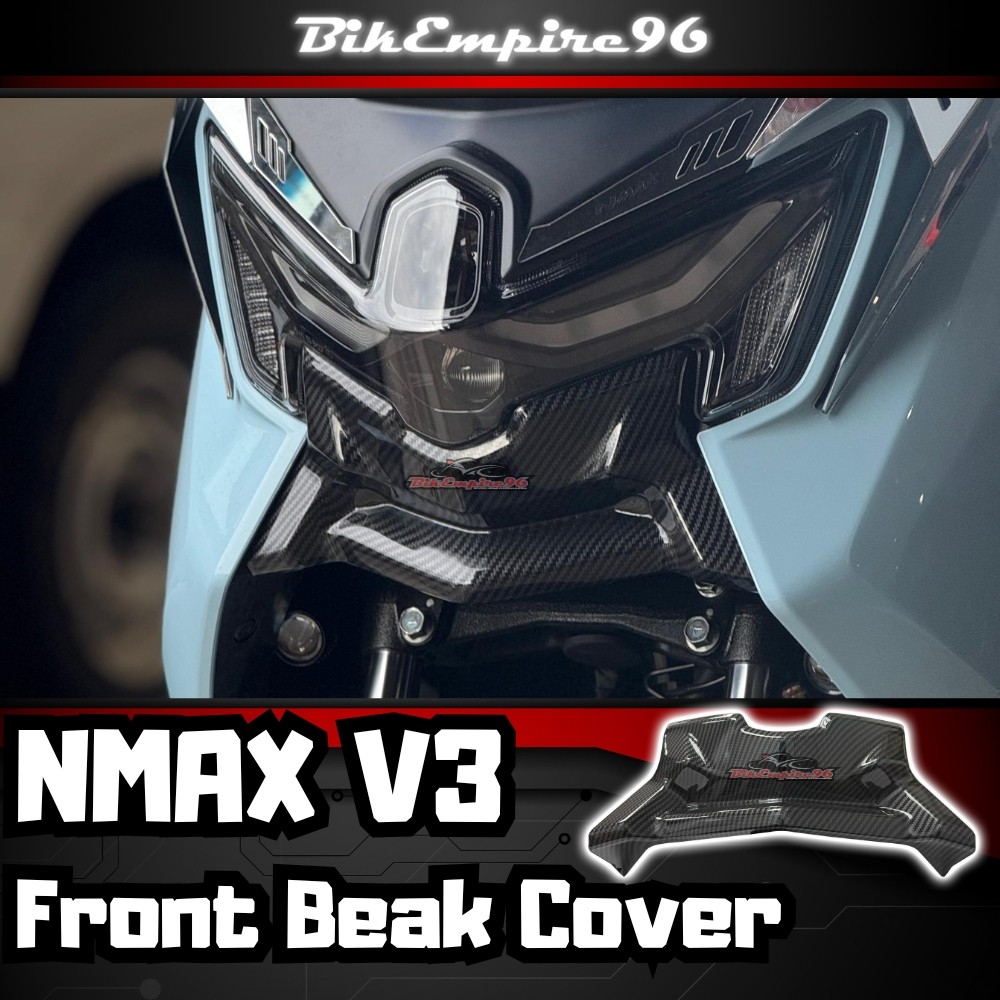 Nmax 155 V3 2025 Front Beak Cover Carbon Design Front Cover Under ...