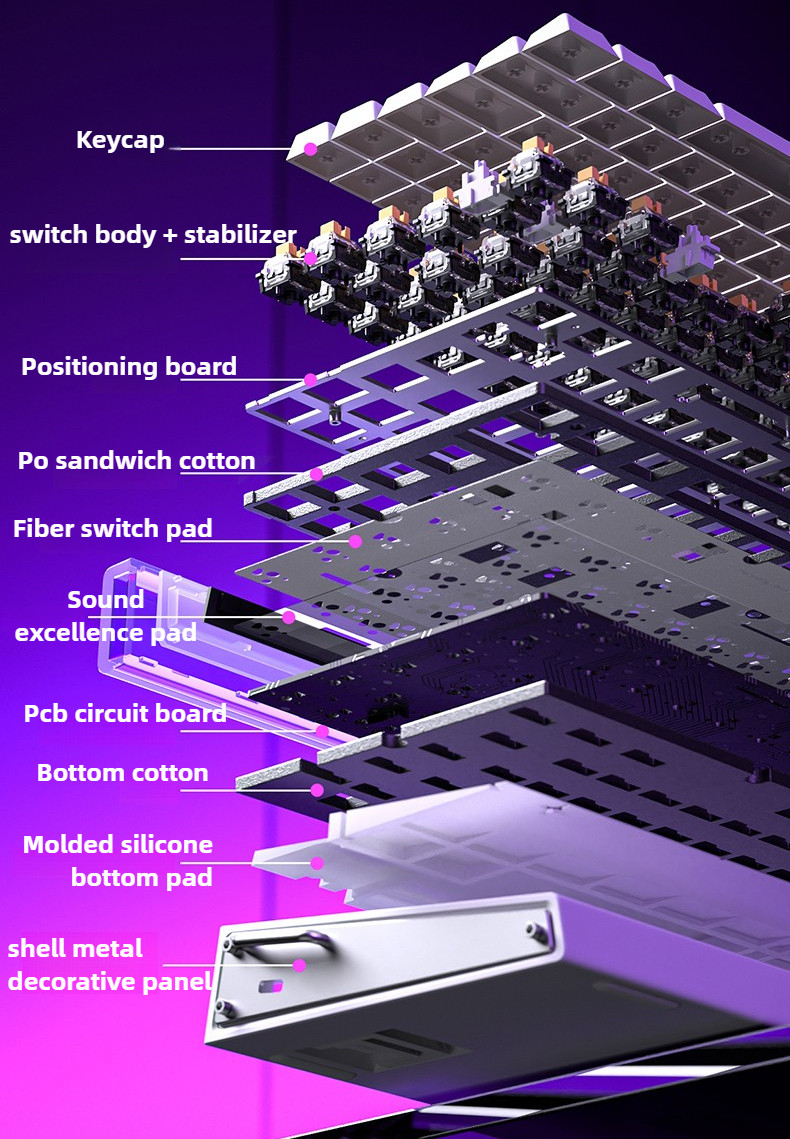 Aula HERO84 HE Magnetic Keyboard Rapid Trigger Wired 8K Polling Rate ...