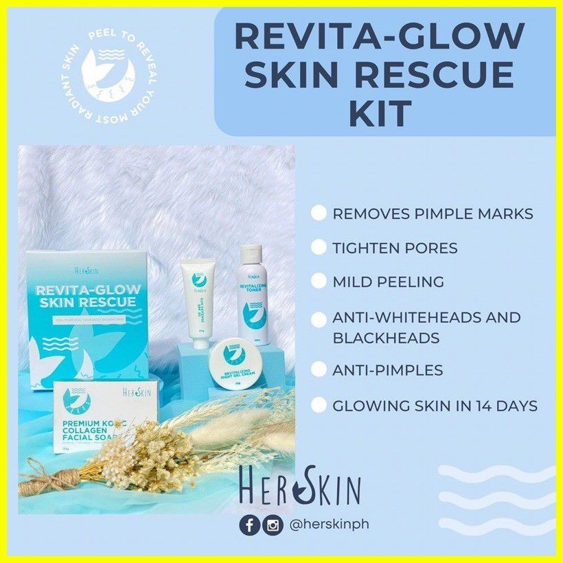 ∇ ⭐ ♒ AUTHENTIC Her Skin Revita-Glow Skin Rescue + Freebies and Buy 2 ...