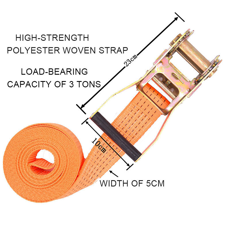 2m 3m 4m 6mTruck Straps Cargo Strap Ratchet Strap High Strength Ratchet ...