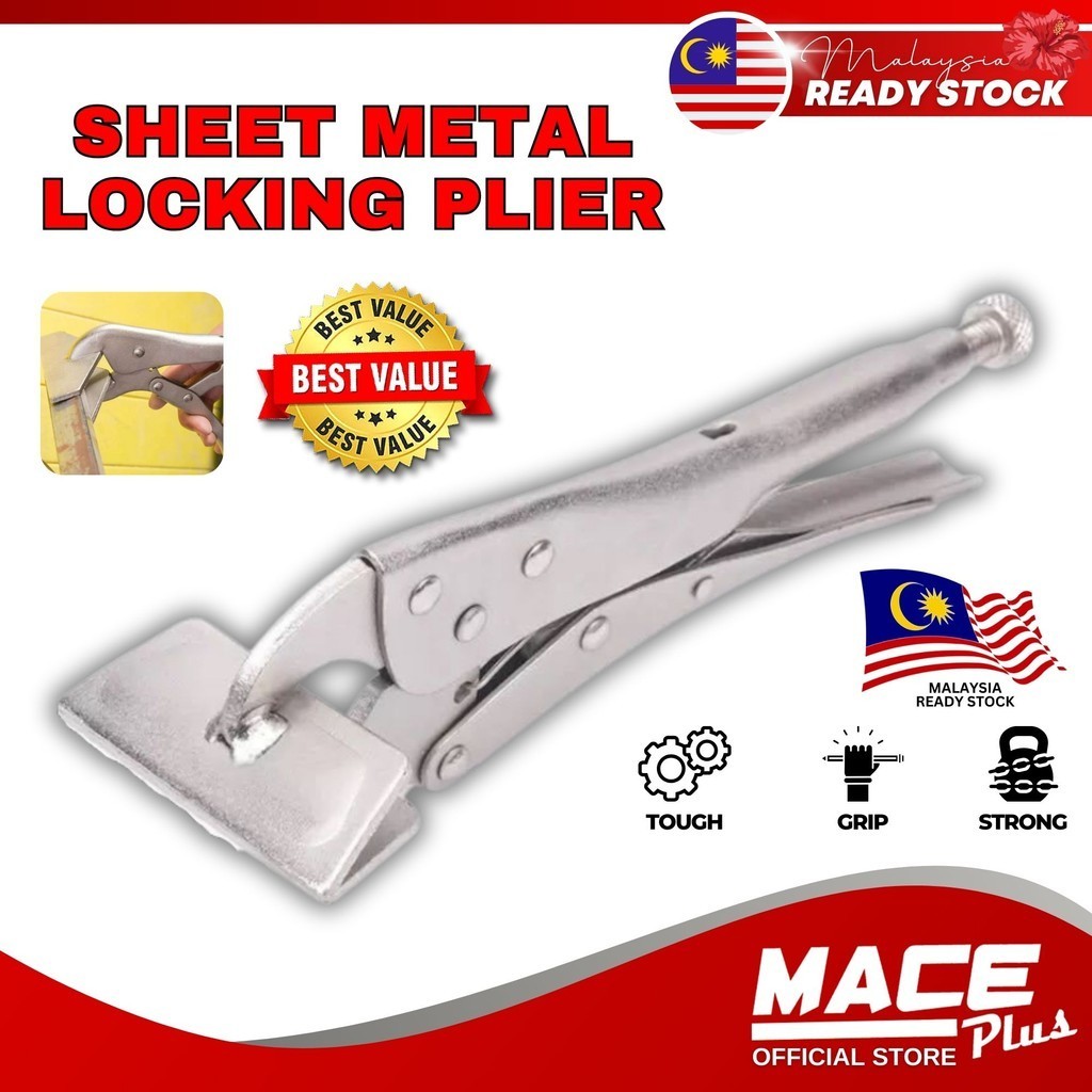 Sheet Metal Type Locking Plier Heavy Duty Clipper Multifunction Grip ...