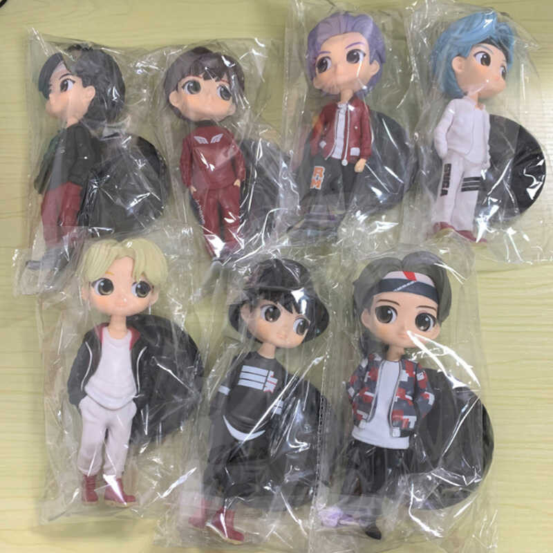 cs/Set Bangtan Boys Groups Rm Jin Suga Jhope Jimin V Jungkook Doll Model Toy Action Figure Star ...