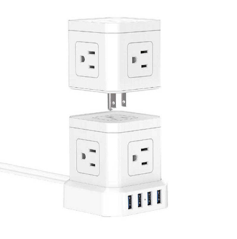 Selling Detachable Hot Cube Socket - US Power Strip 9 USA Outlet 4 USB ...