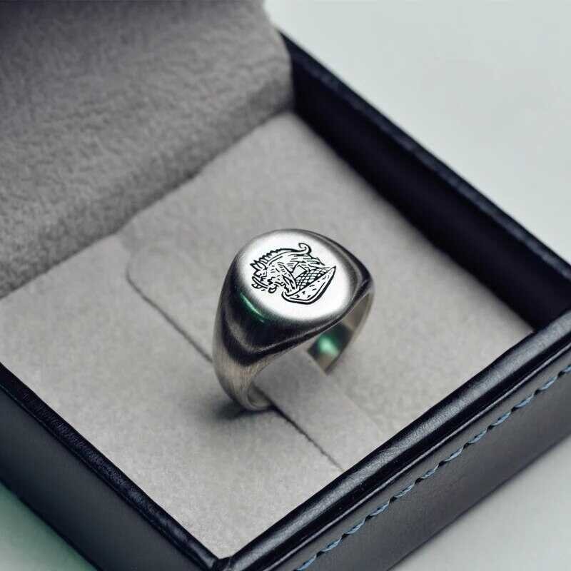 Lihim Kingsman Ang Na Serbisyo Custom Signet Ring Para Sa Lalaki ...