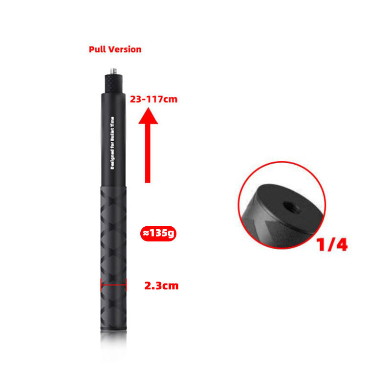 Invisible 1.2m Selfie Stick Bullet Time Bundle For Insta360 X5 / X4 ...
