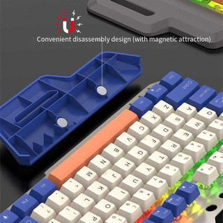 ¤ LED Luminous NEW 2024 K90 nical Metal Keyboard Mouse Set Gaming Wired ...