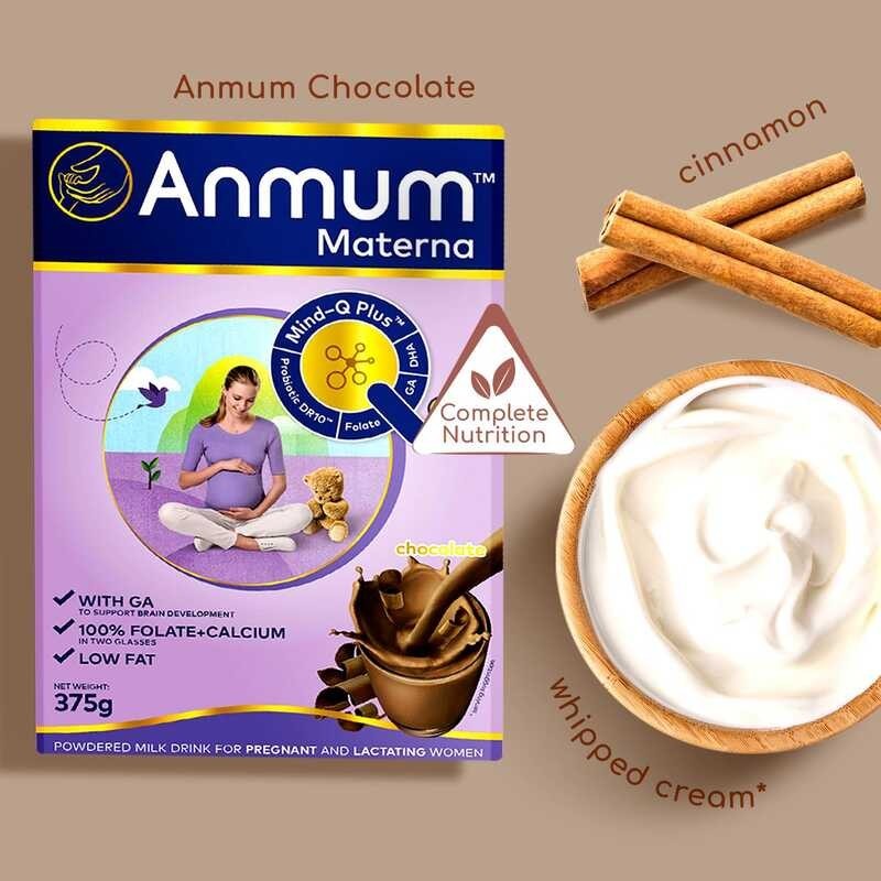 Anmum Materna Chocolate Flavor 375g Powdered Milk Drink para sa at Nagdadalantao Kababaihan ...