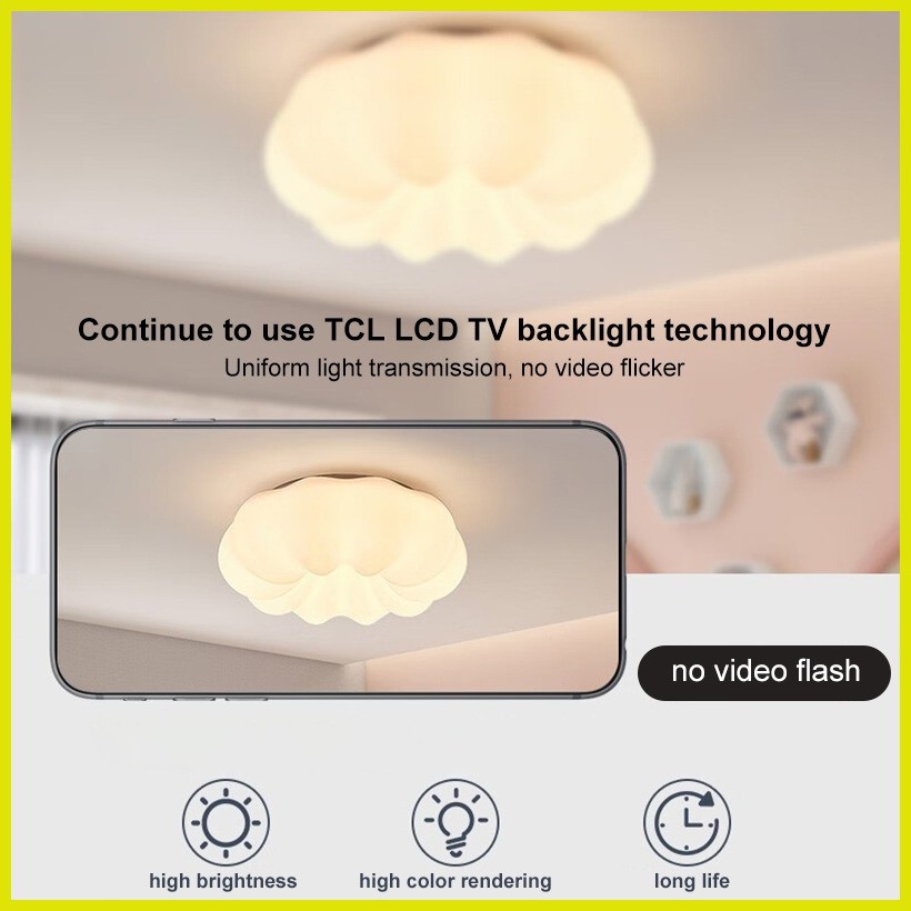 ☸ Ceiling Light Tri Color Remote Control LED Bedroom Light For Living ...