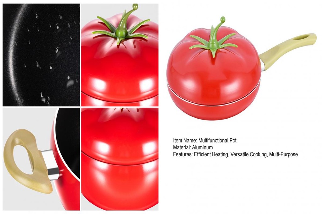 CM Cooking Vessel Induction Furnace Cookware Tomato-shaped Nonstick ...