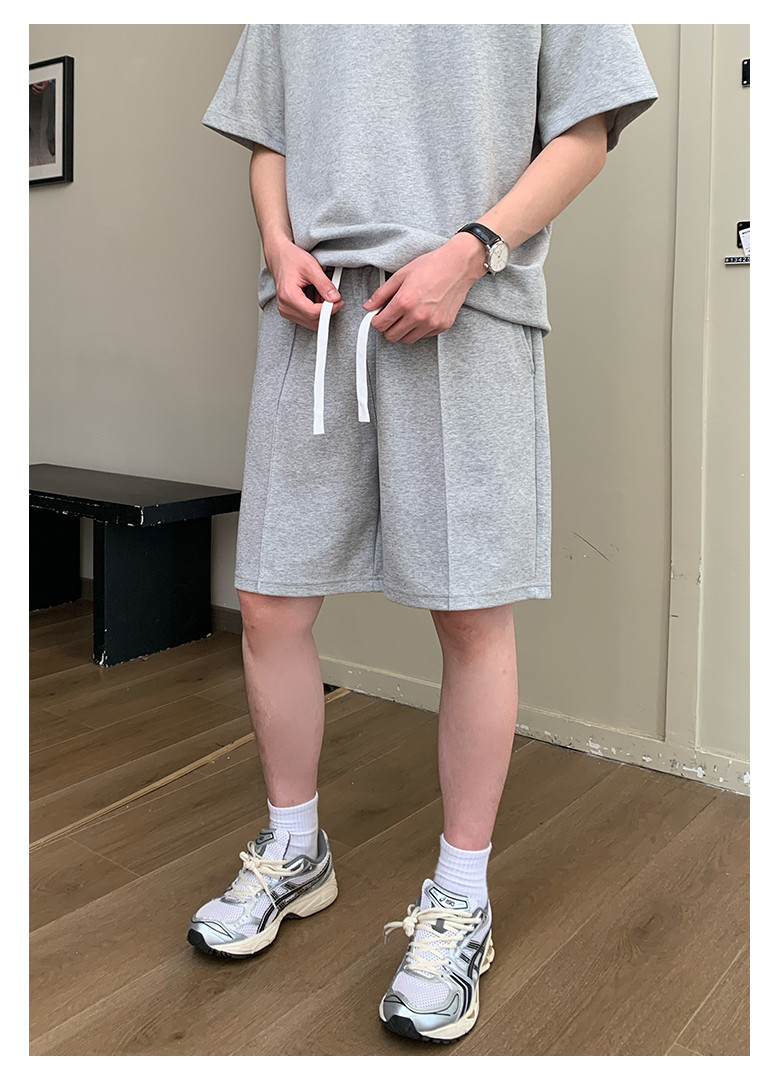 BU【BUY 1 TAKE 1】 Men's Shorts Pull Rope Casual Simple Loose Straight ...