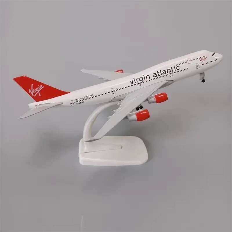 20cm B747 Virgin Atlantic Aircraft Model Boeing 747 Die-cast Alloy ...