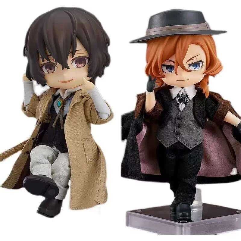 14Cm Anime Bungo Stray Dogs Nakahara Chuya Dazai Osamu Action Figures ...