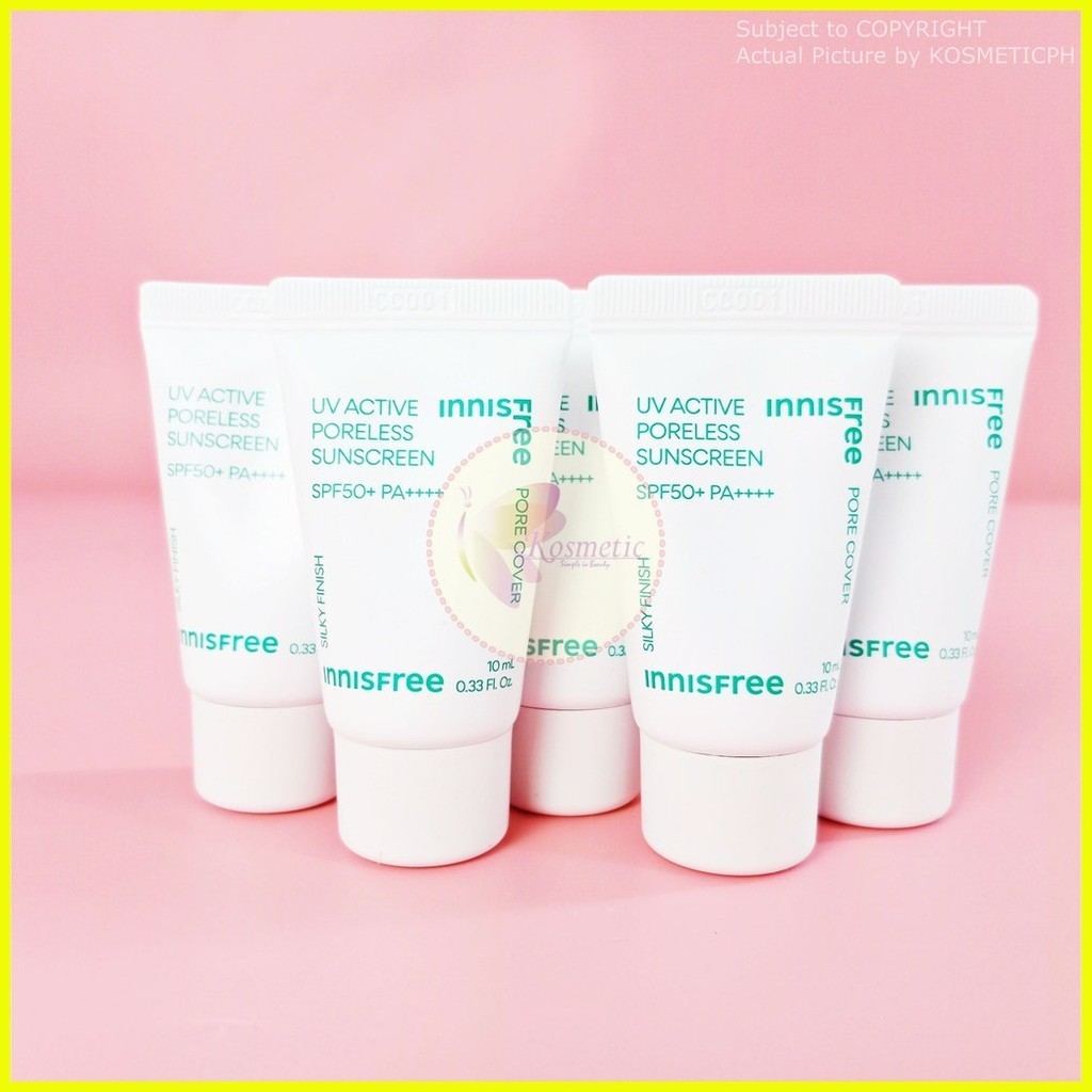 [INNISFREE] UV Active Poreless Sunscreen SPF50+ PA++++ - 10ml / Sample ...