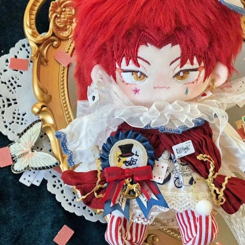 20cm HUNTER x HUNTER Hisoka Red Hair Gold Pupils Ciso Cotton Handsome ...