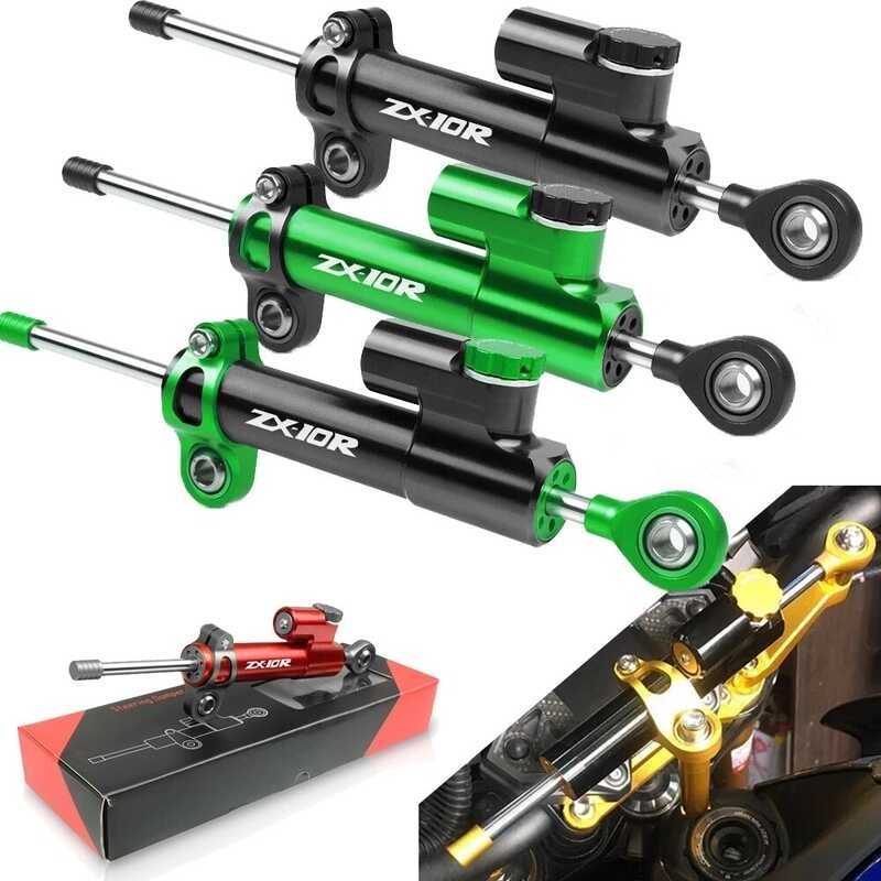 Motorcycle & Racing CNC Steering Damper Stabilizer Buffer Control Bar ...
