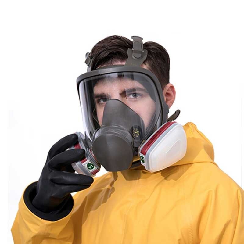 Anti-Fog 6800 Full Face Gas Mask Industrial Painting Spraying ...