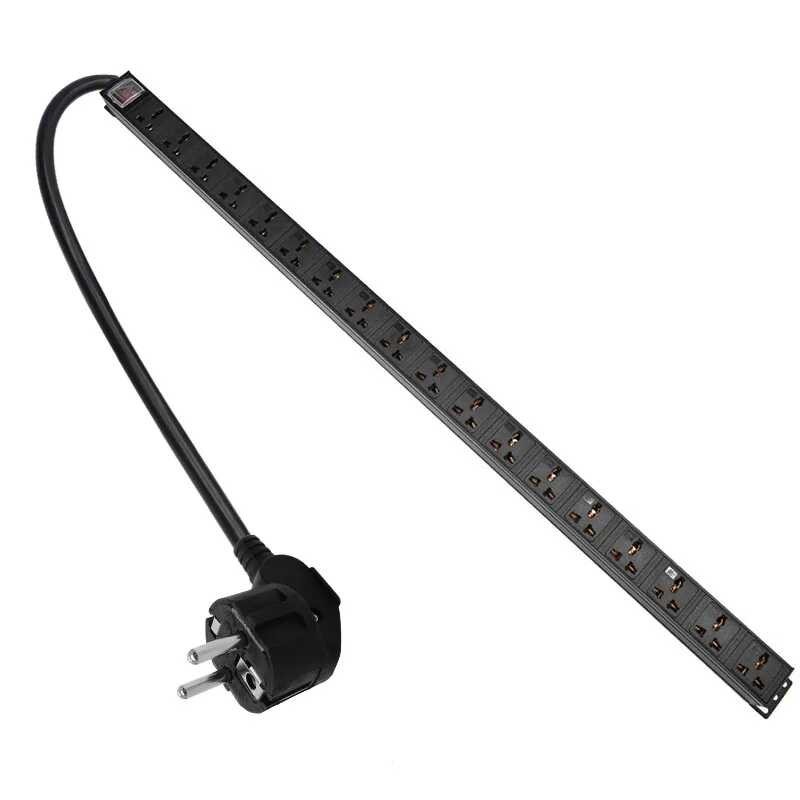 Ac 18 Output Universal Socket Power Distribution Unit Uk Type Para Sa Rackmount Server Rack