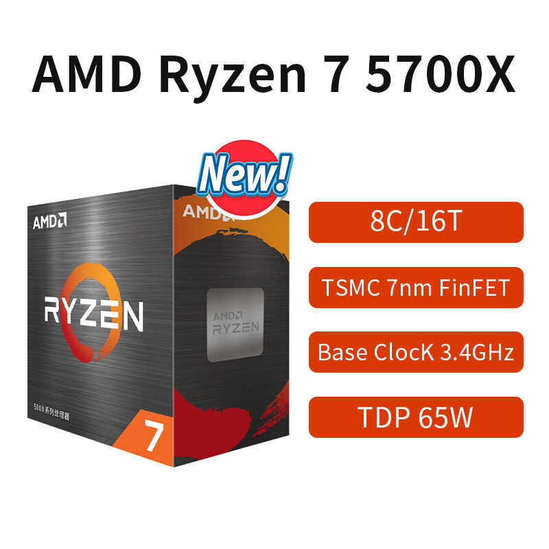 Bagong AMD Ryzen 7 R7 5700X Box 4.6GHz 8-Core 16-Thread CPU Processor ...