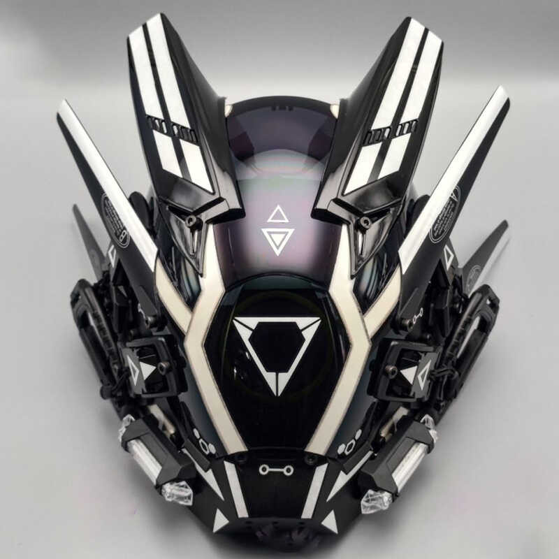 Cyberpunk Shinobi Robot Samurai Mask Cosplay Techwear Cyber Punk Hi ...
