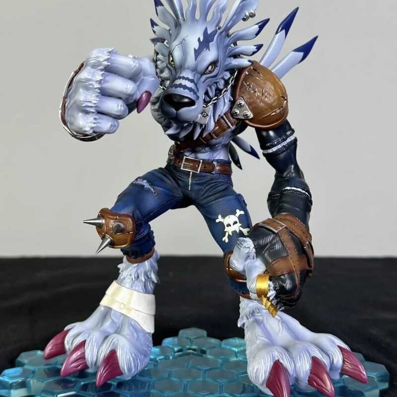 Д Digimon Adventure Weregarurumon Statue Megahouse G.E.M. Series Anime ...