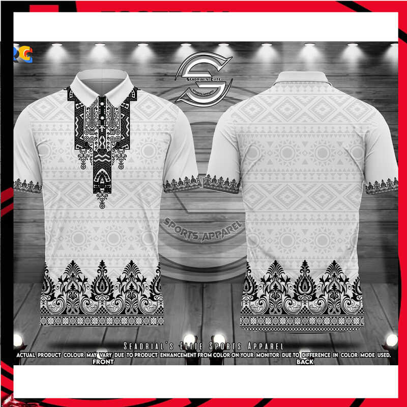 Barong Tagalog Rc-Modern Pilipinas Ethnic For Men Women Polo Black Red ...