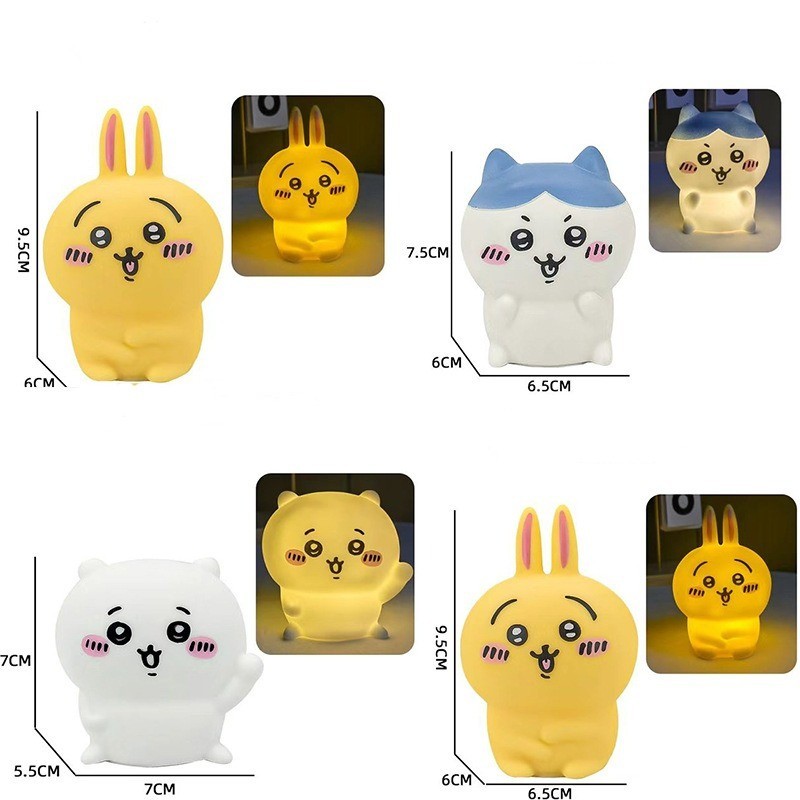 Anime Chiikawa Hachiware Usagi Night Light Glowing Led Children Toy ...