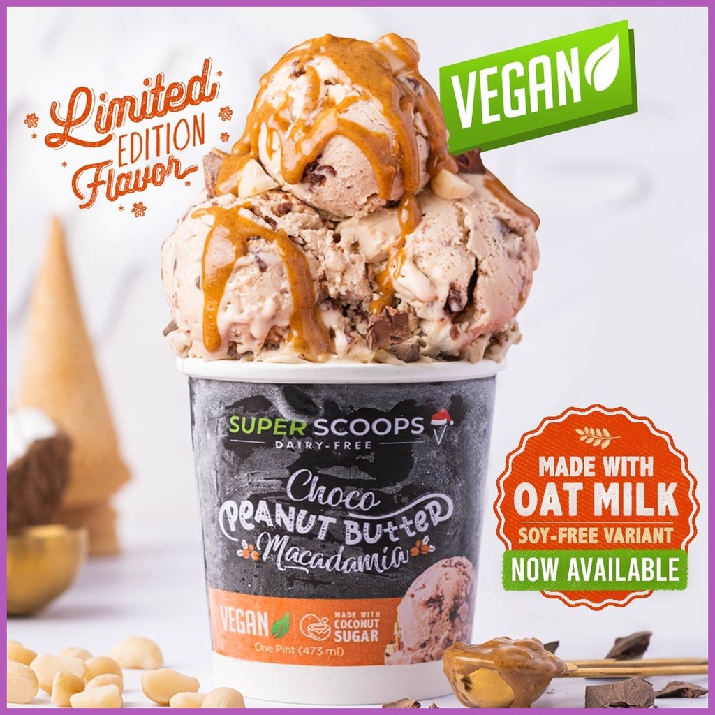 Super Scoops Vegan Ice Cream Choco Peanut Butter Macadamia (Made With ...