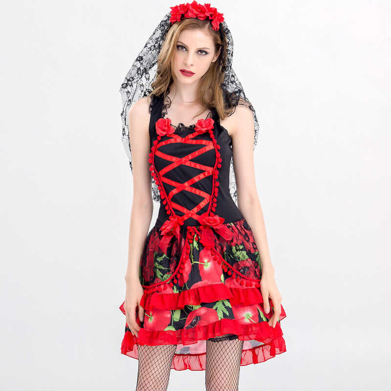 Ghost Bride Costume Halloween Adult Horror Costume Female Vampire ...