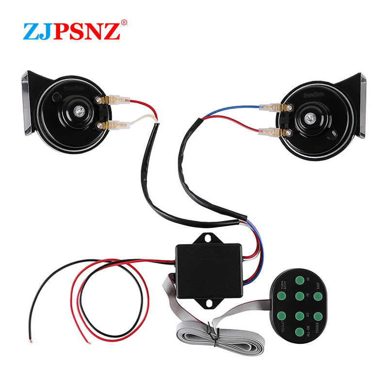 12V 8 Tones Musical Horn Electric Snail Horn For Car Vehicles ...