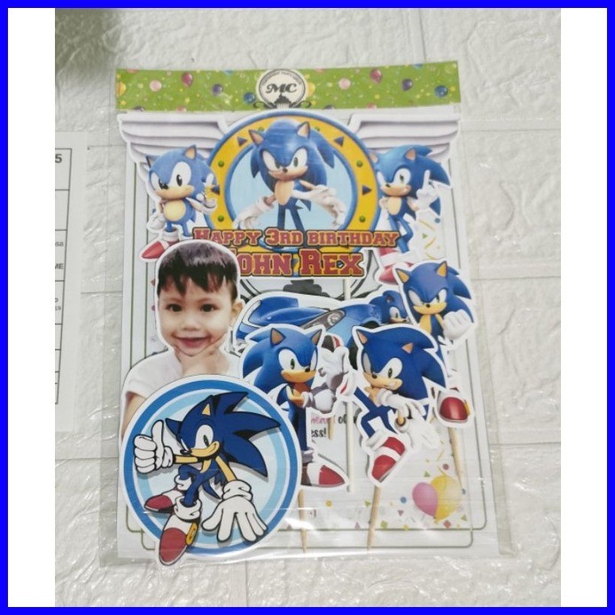 ∆ Sonic theme cake topper | Shopee Philippines