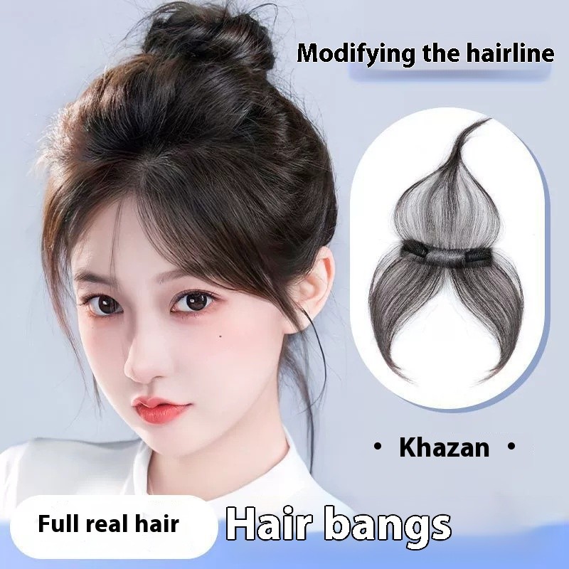 7*12cm 100% Human Hair Piece Black And Mocha Brown Hair Topper Hair ...