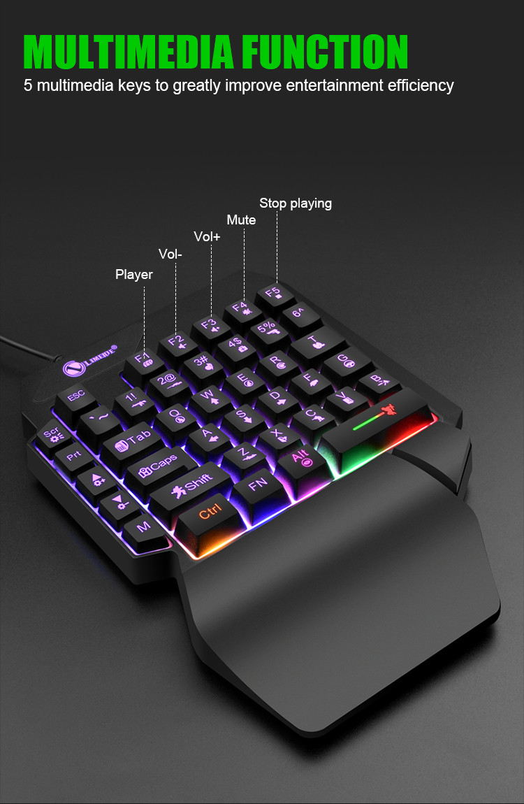 Zeus X Limeide GK-103S PUBG and other games 40-key peripheral one ...